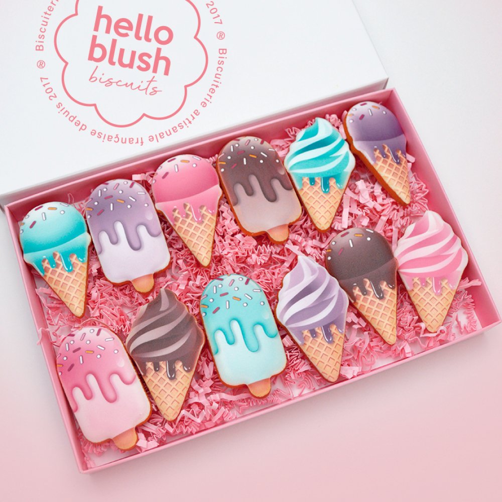 Coffrets, Pochettes et box | Hello Blush Biscuits
